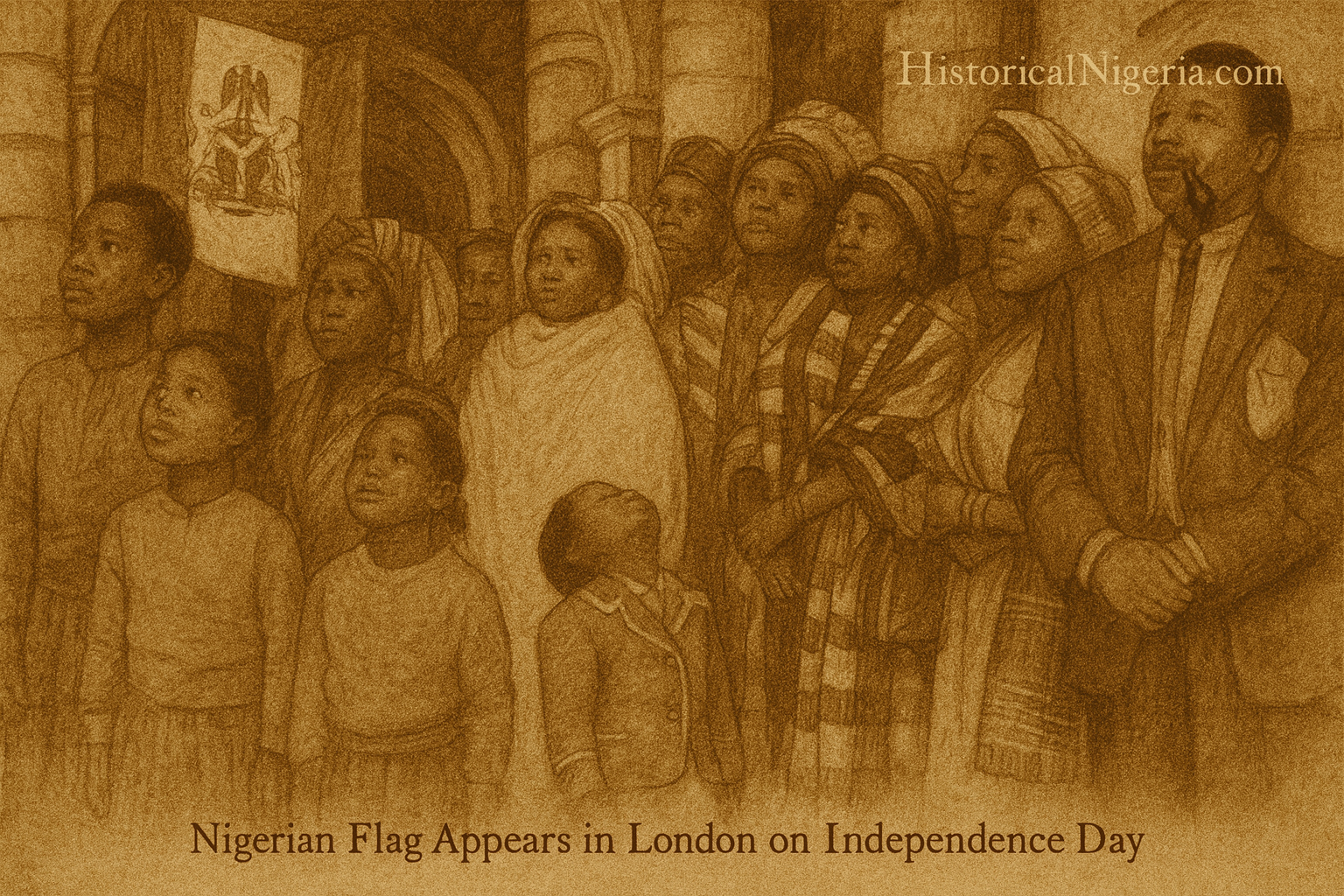 Raising a Nation’s Colours Abroad, The Nigerian Flag Appears in London ...