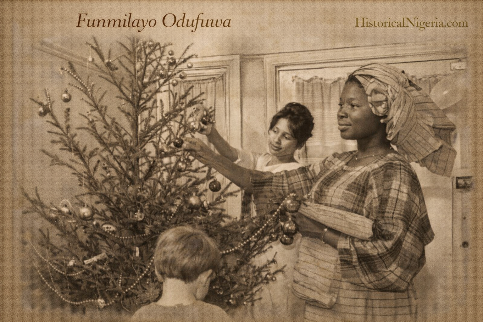 A Christmas Photograph from 1963 in South London | Historical Nigeria
