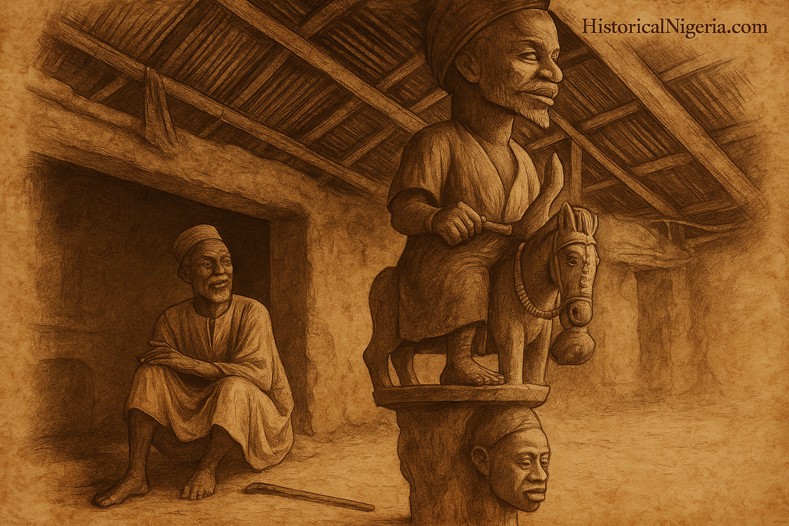 The Efon Alaaye Veranda Post, A Testament to Yoruba Artistic Power ...
